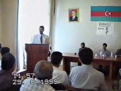 Qubadlının işğalının 6-cı ildönümü. Aydın Şükürov.29 avqust 1999.Sumqayıt.