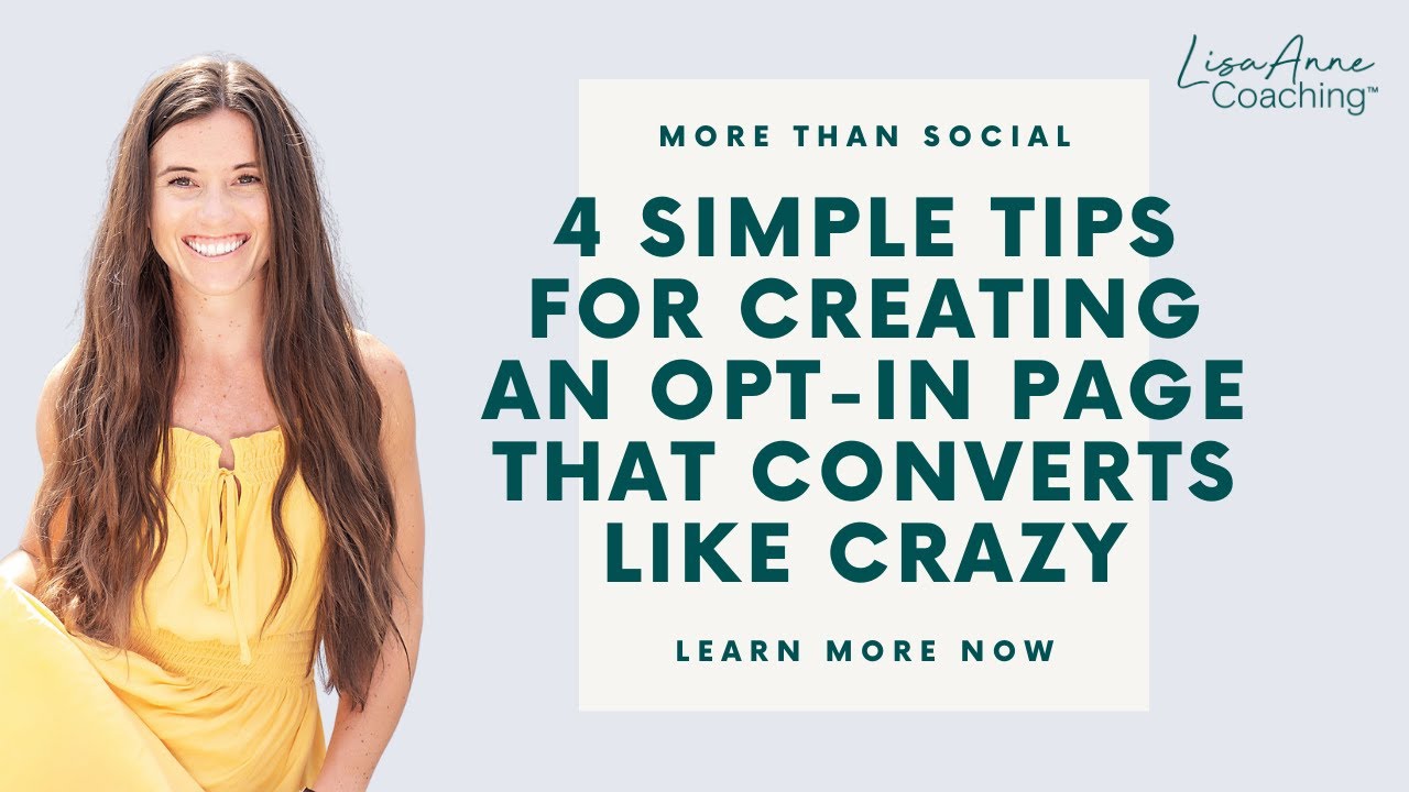 4 Simple Tips For Creating An Opt-In Page That Converts Like Crazy ...