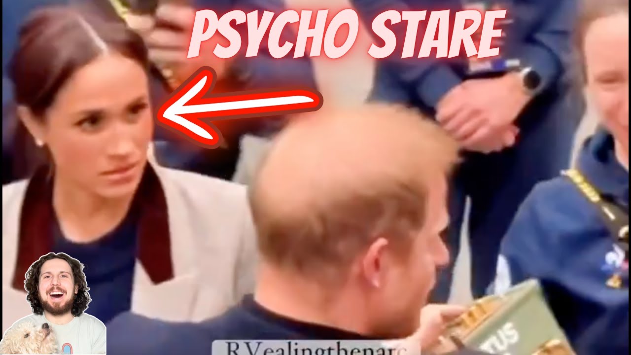 Meghan CAUGHT Tries To Hide PSYCHO Stare #meghanmarkel - YouTube