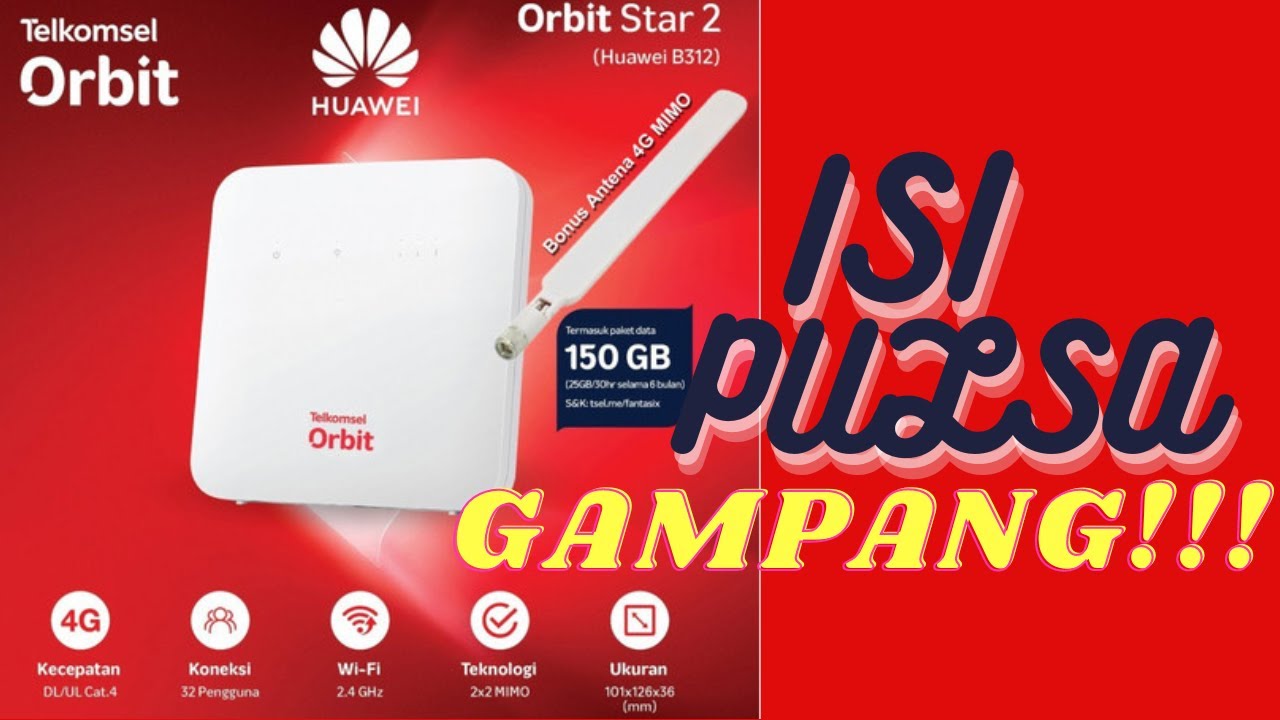 CARA ISI PULSA ORBIT TELKOMSEL MODEM DENGAN CEPAT DAN MUDAH - YouTube