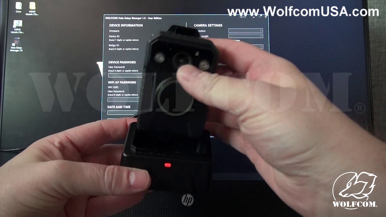How to Connect the WOLFCOM Halo Police Body Camera to your Computer ...