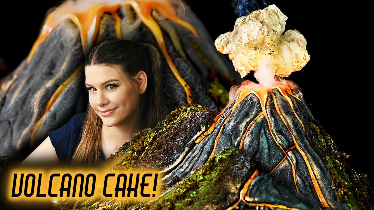 Amazing Erupting Volcano Cake - Stories in Sugar - YouTube