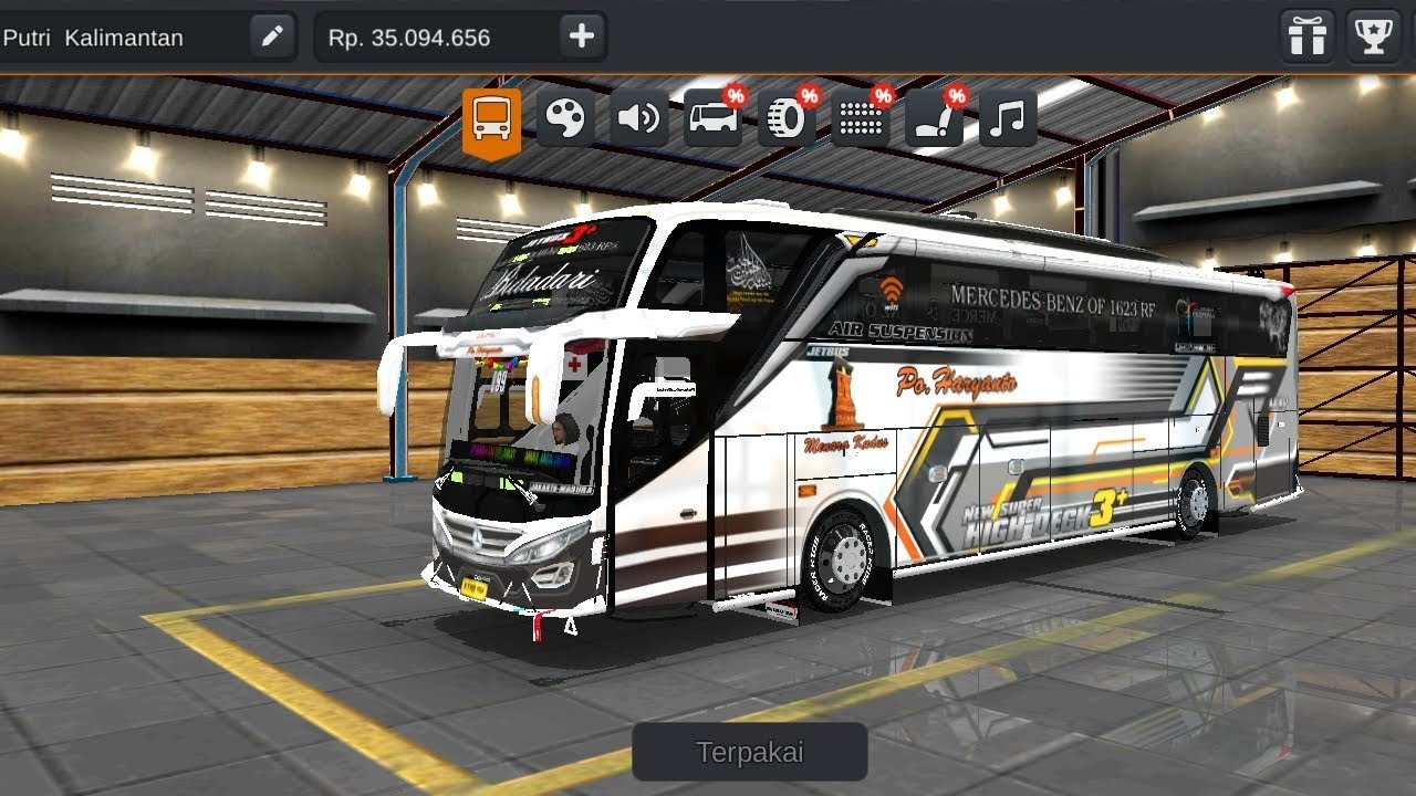 BUSSID SKINS LIVERY HARYANTO 099 BIDADARI - YouTube