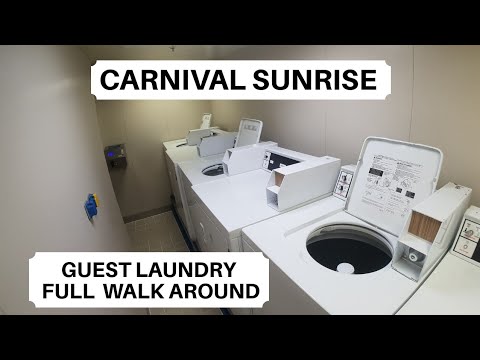 Carnival Sunrise Launderette Full Walk Around - YouTube