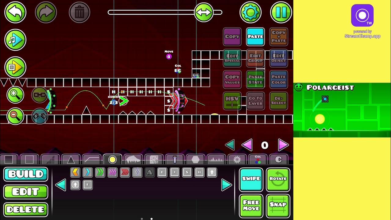 Trying to make a level in GD with a lot of Triggers P:1 - YouTube