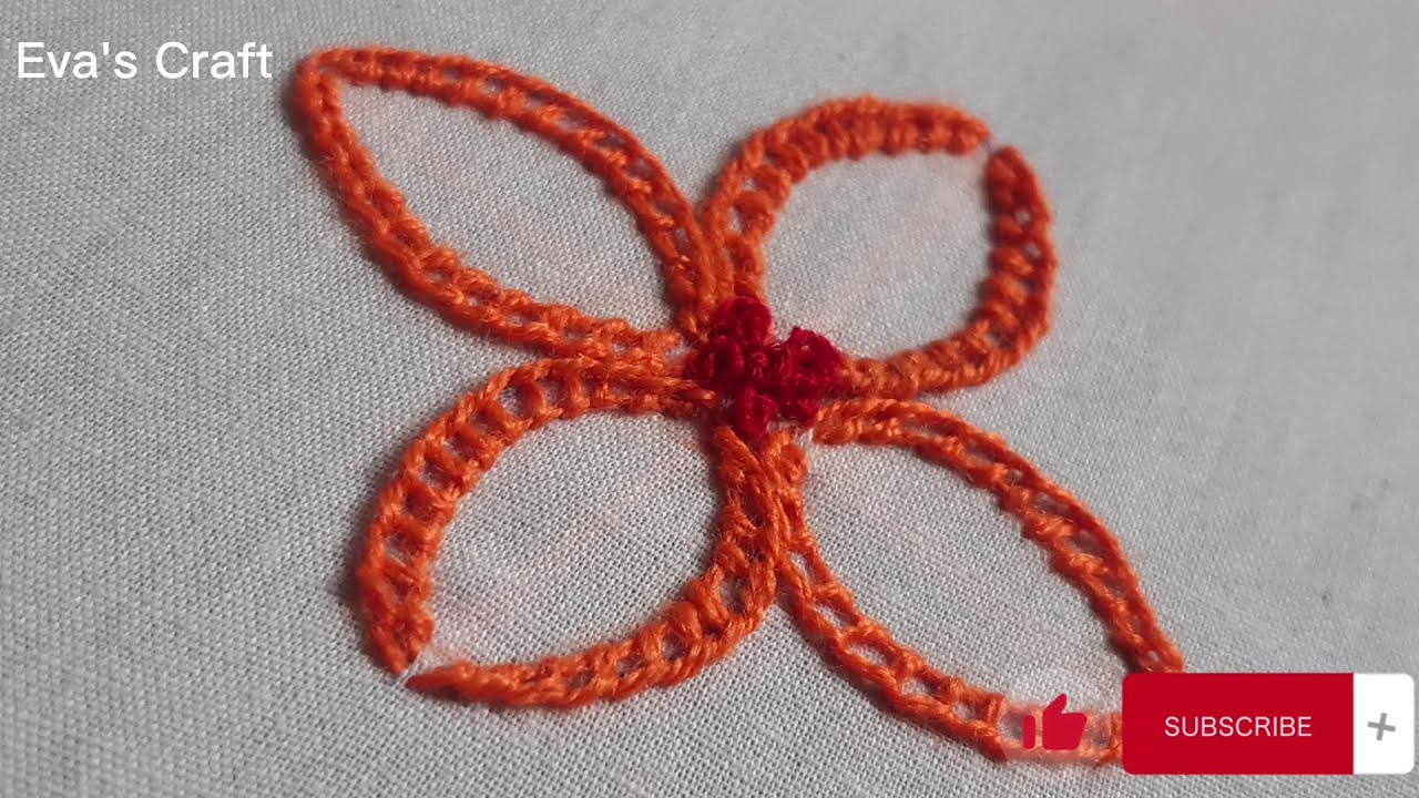 Easy New Flower Embroidery Tutorial - YouTube