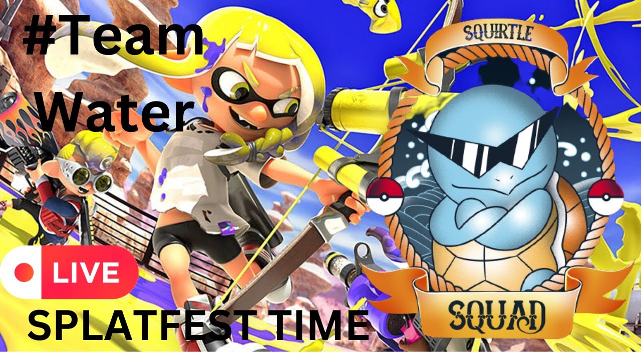 TEAM WATER WILL RISE TO THE TOP: NOOB plays Splatoon 3 Splatfest - YouTube