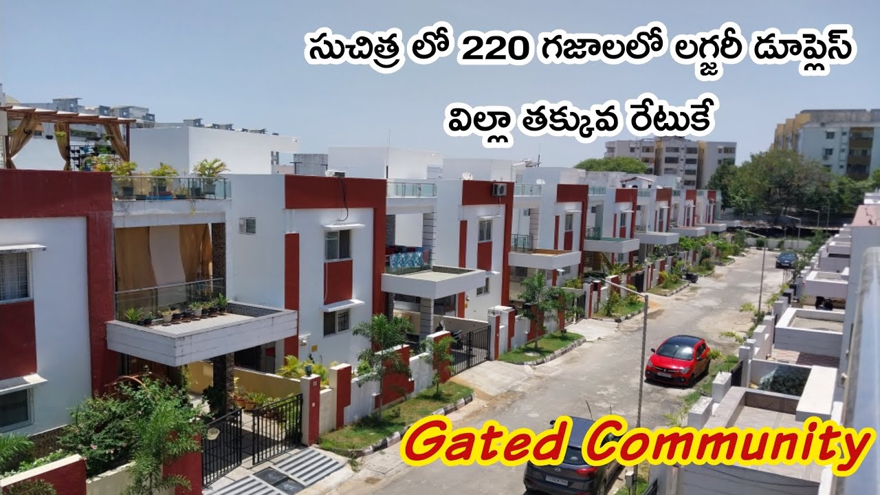 Suchitra Luxury Duplex Villa For Sale || 220 Sq Yards || Gated ...