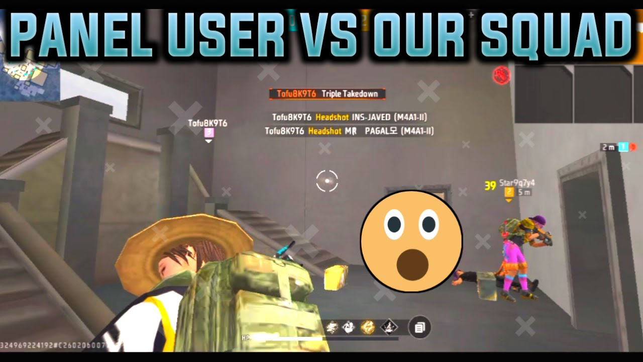 Panel user 😡 vs my squad full gameplay || Free fire master 78 star i ...