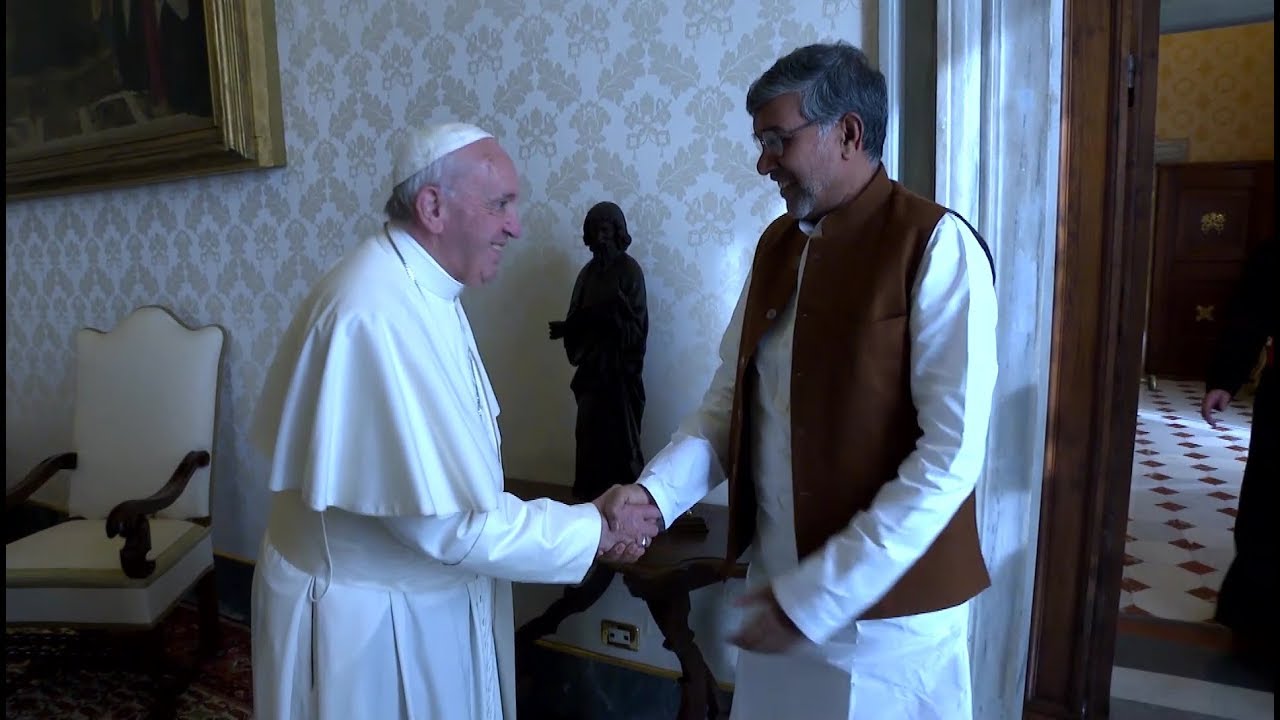 Pope meets Nobel Peace Prize winner who has freed more than 85,000 ...