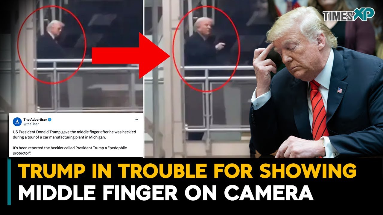 U.S. President Donald Trump Sparks Outrage With Middle Finger Gesture ...