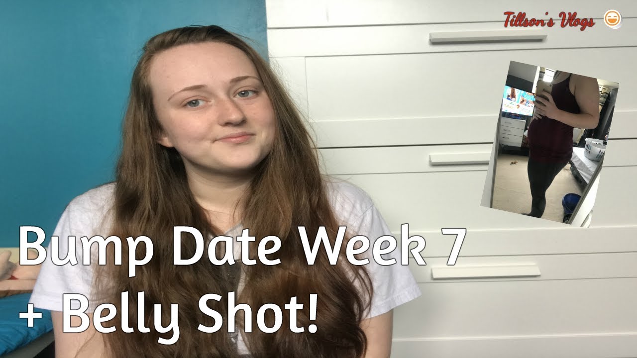 Pregnancy Update Week 7! Bumpdate + Belly Shot! - YouTube