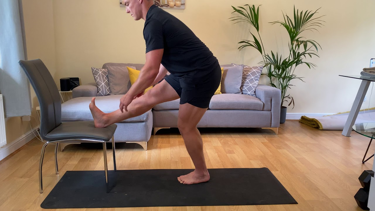Forward Fold Hamstring Stretch - YouTube