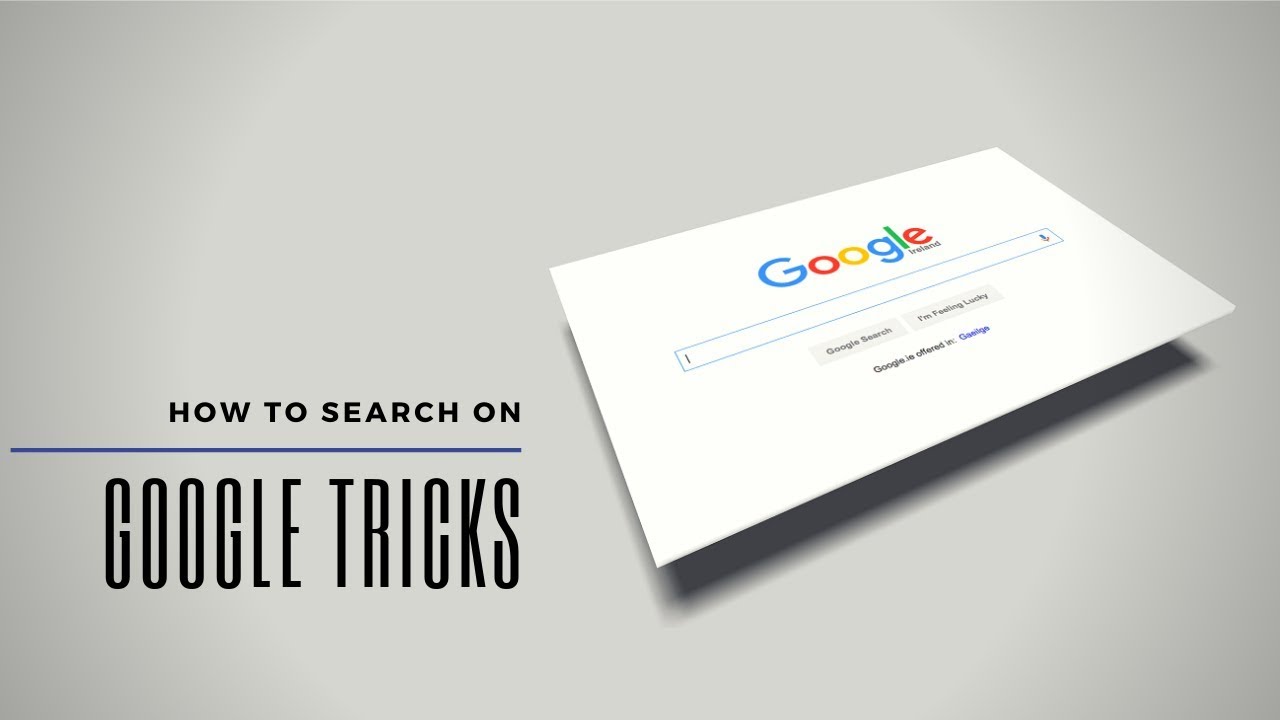 google search tricks | google search tricks and tips tutorial | Google ...