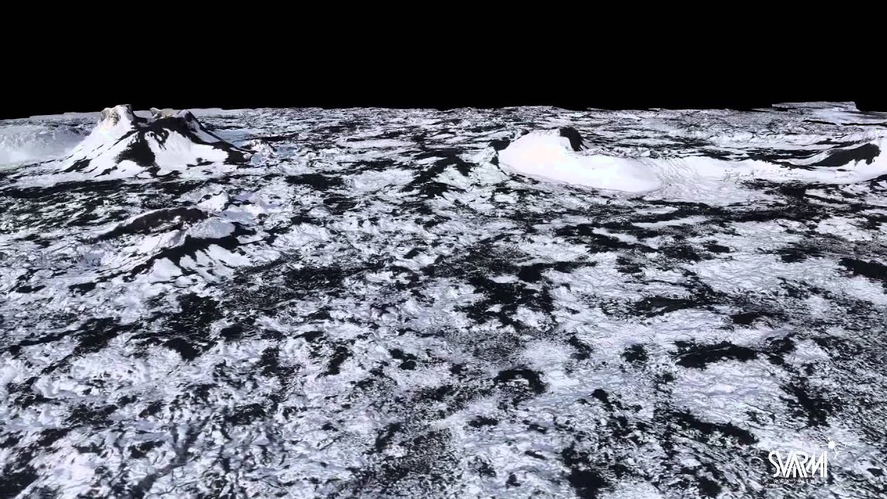 Þrívítt landlíkan af gígum holuhrauns - 3D model of the newly formed ...