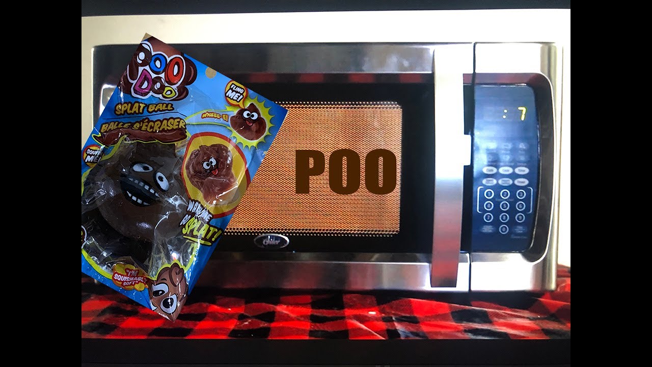 This is what happens when you microwave toy poop LOL. - YouTube