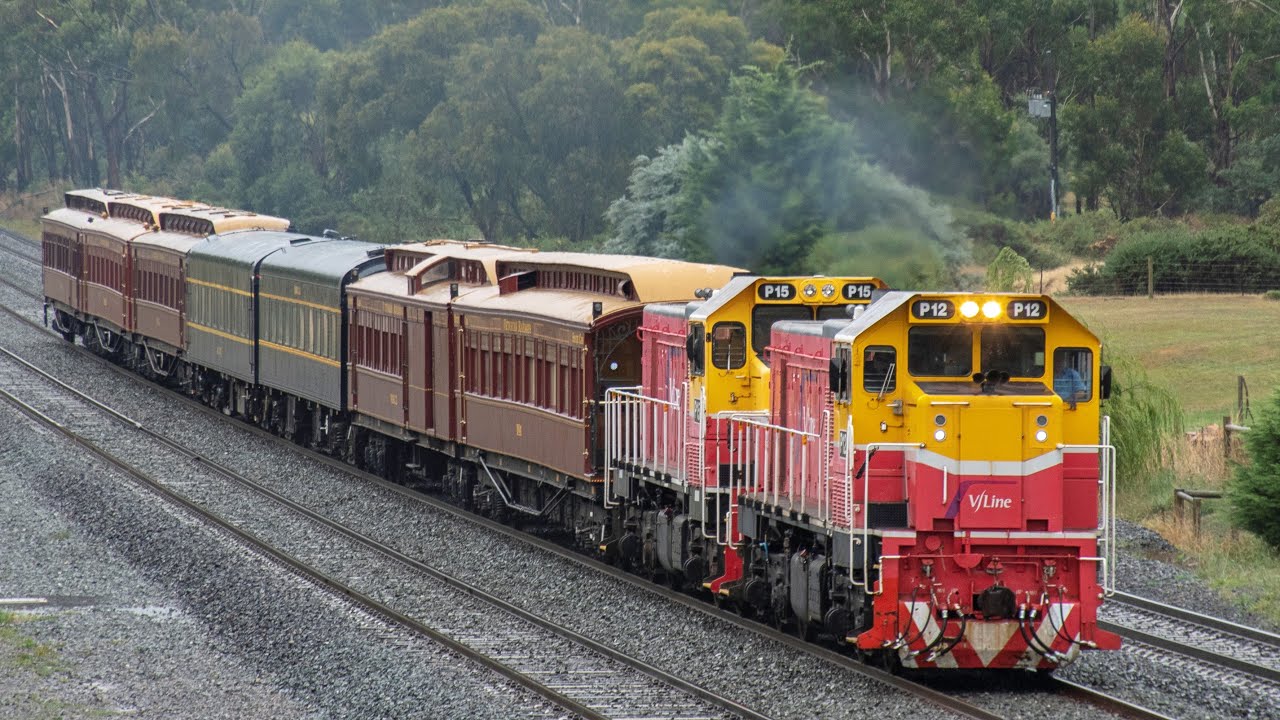 V/Line P Classes on a Heritage Train! (SRHC's Captain's Choice ...