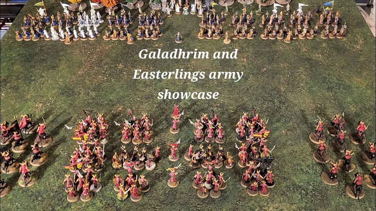 MESBG and LOTR: Galadhrim and Easterlings army showcase - YouTube