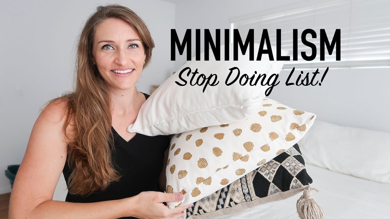 Minimalism and a Stop Doing List | Minimalist Family Home - YouTube