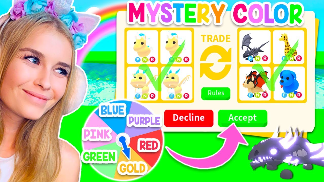 *MYSTERY WHEEL* Decides What COLOR We TRADE In Adopt Me! (Roblox) - YouTube