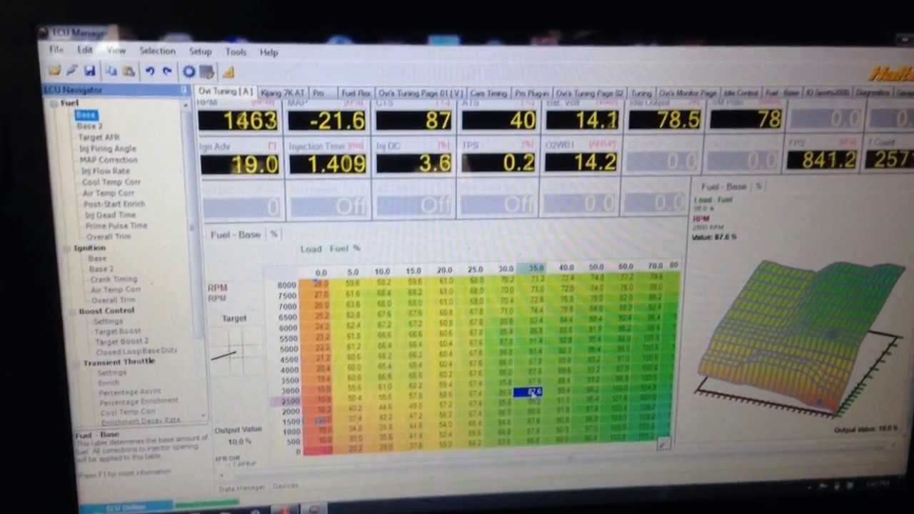 Dyno tune Haltech PS1000 - Polaris UTV RZR900XP Turbo - YouTube