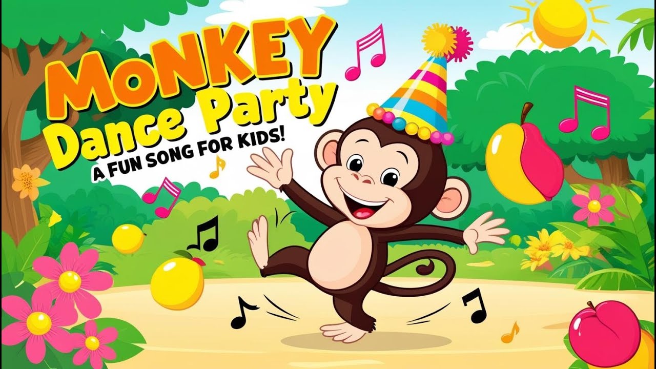 🎵 Monkey Bum Dance – Funny Nursery Rhyme for Kids! 🐒🍑 - YouTube
