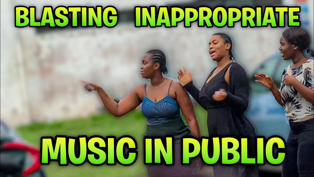 BLASTING INAPPROPRIATE MUSIC IN PUBLIC - YouTube