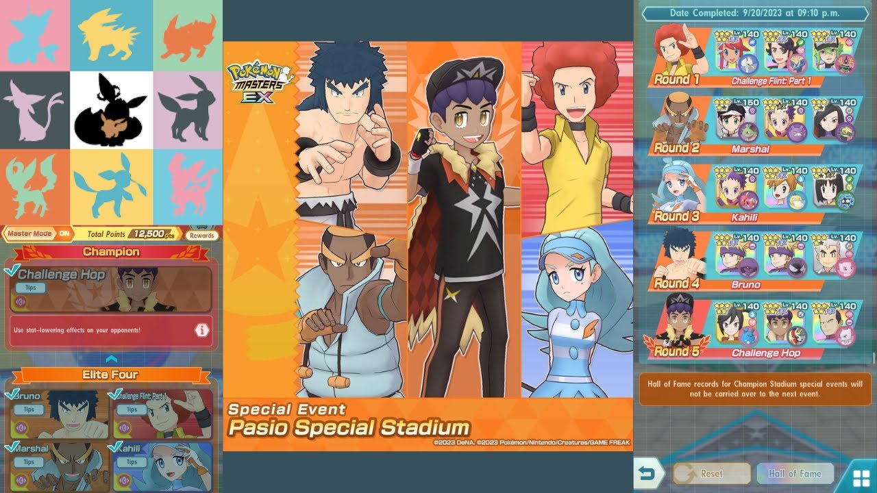 12500 Points F2P Master Mode Pasio Special Champion Stadium Season 4 ...