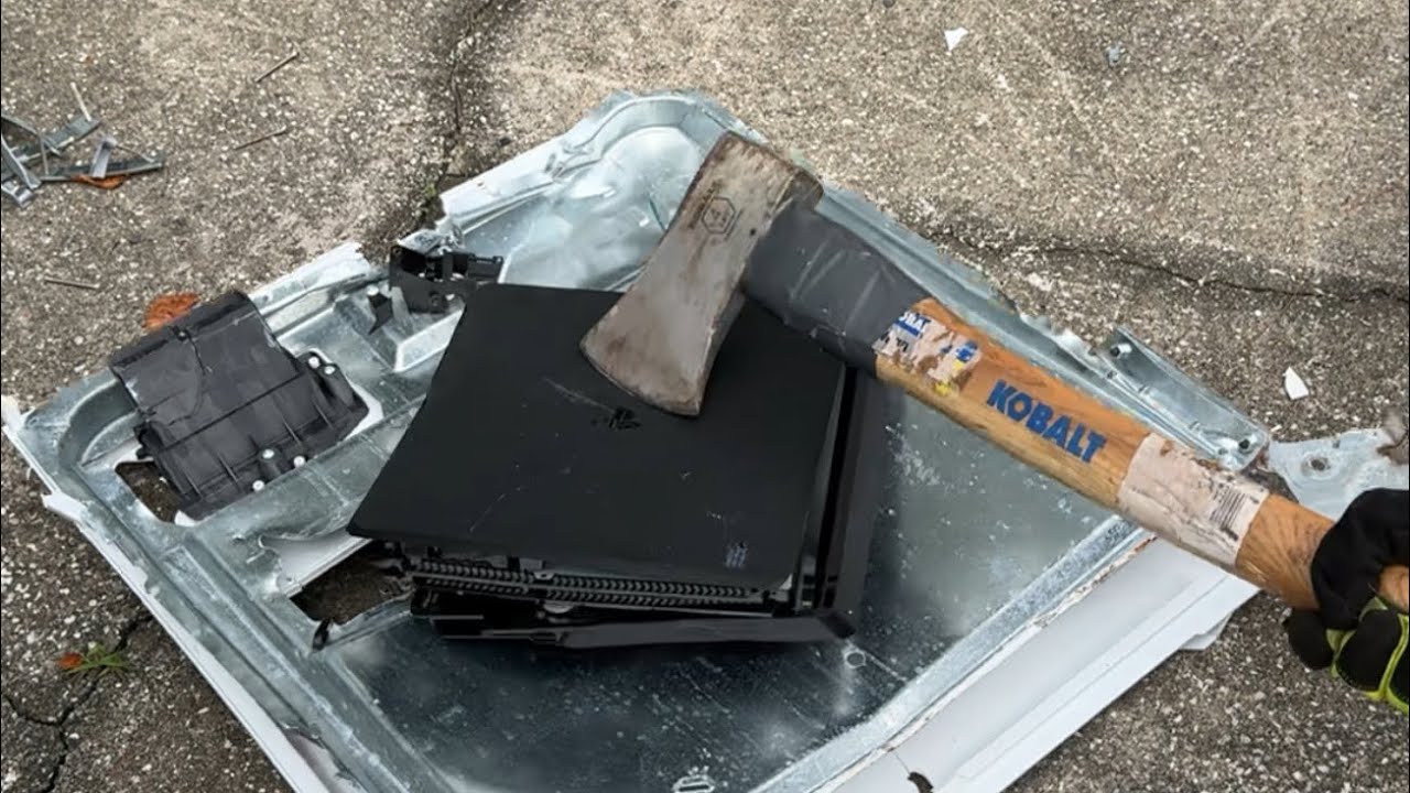 PlayStation 4 Slim Destruction (600 Subscriber special) - YouTube