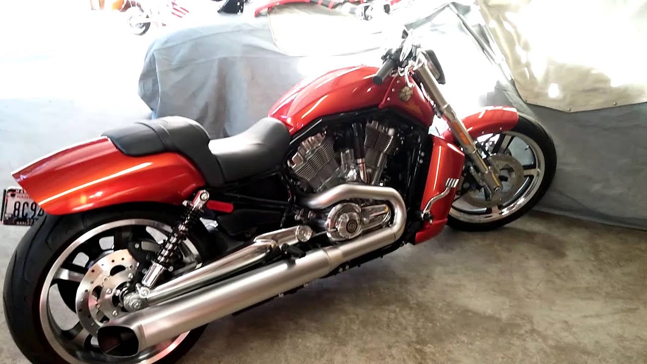 2013 Harley Davidson V-Rod Candy Orange - YouTube