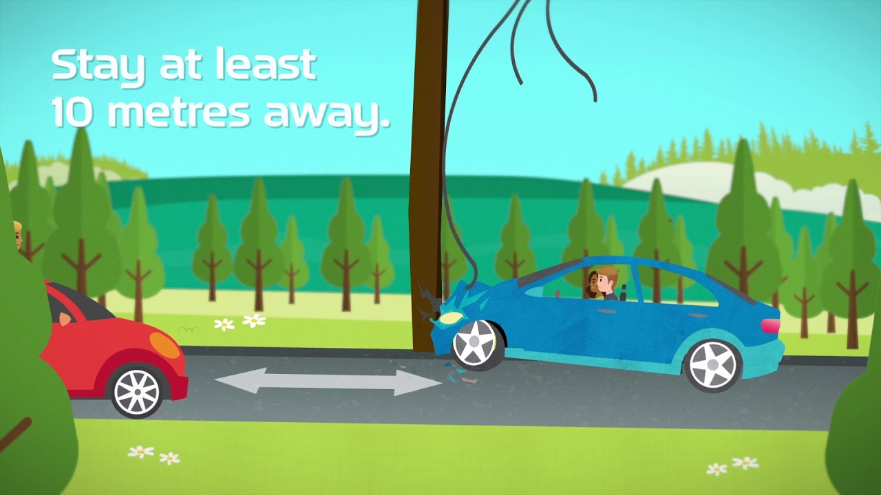 Power Line Safety - Downed Lines Around Vehicles - YouTube