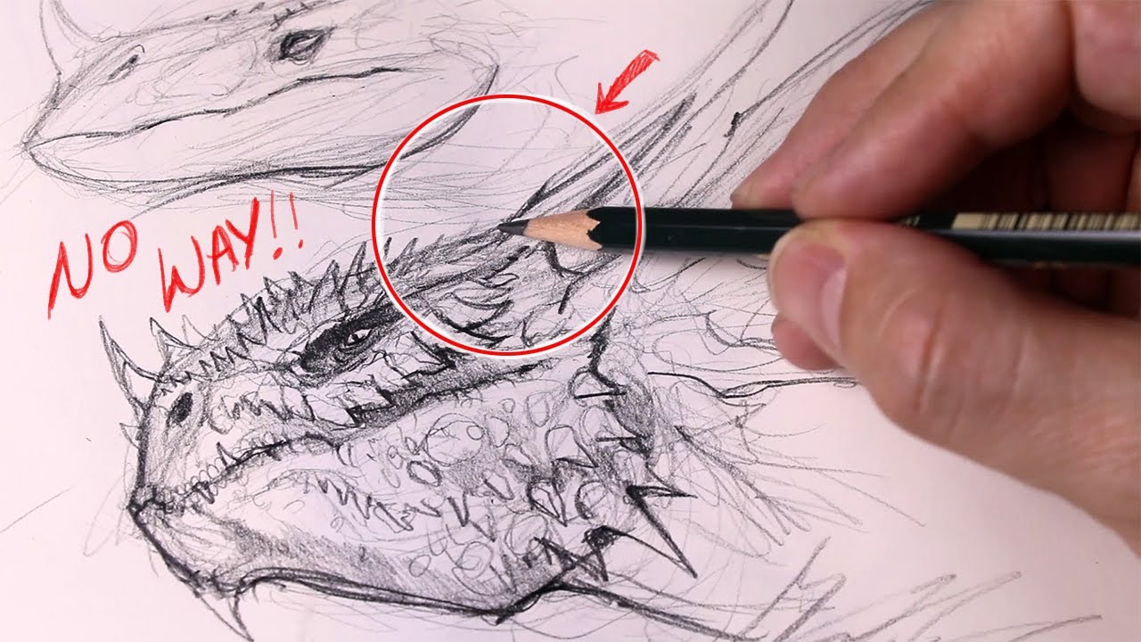 Drawing Dragon Heads Step by Step | Creature Design Fundamentals - YouTube