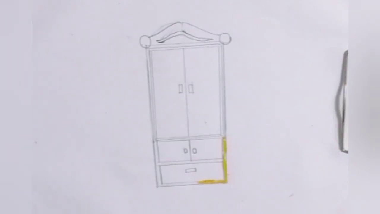 How to draw a wardrobe| - YouTube