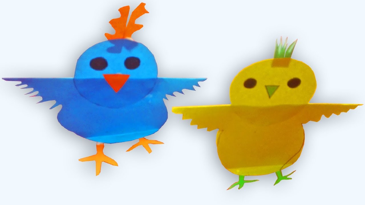 DIY Rocking Chick Paper Craft Origami For Kids | Mr paper crafts - YouTube