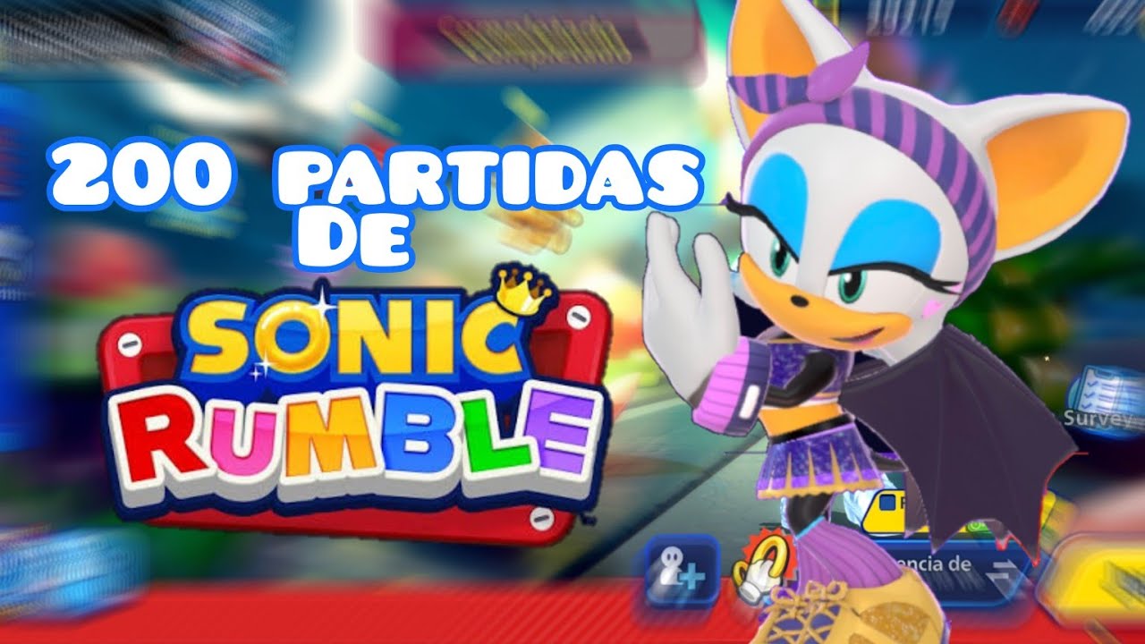 Mis 200 partidas de Sonic Rumble Consigo a Rouge Porrista - YouTube