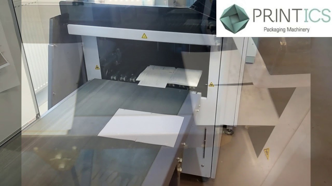 VIDEO U32590118 HUNKELER POPP 4 CUTTING MACHINE ROLL TO SHEET WITH ...