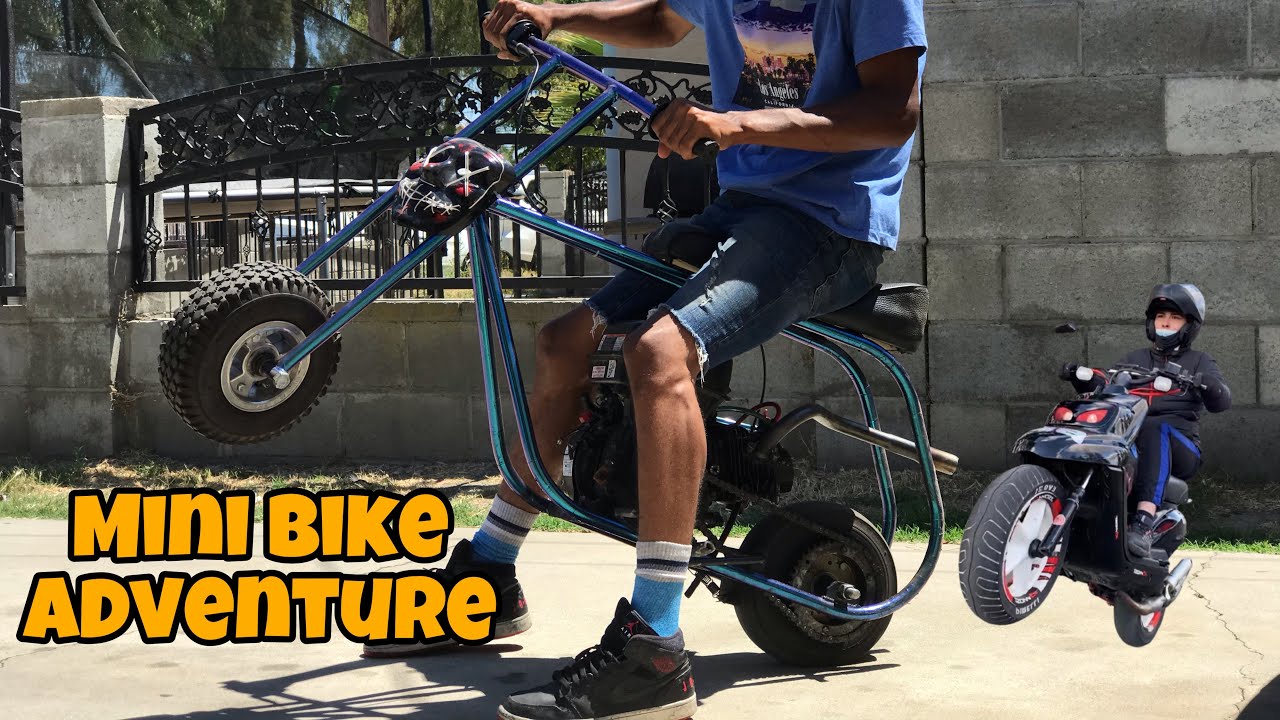 Mini Bike Adventure! Trying To Wheelie My Mini Bike - YouTube