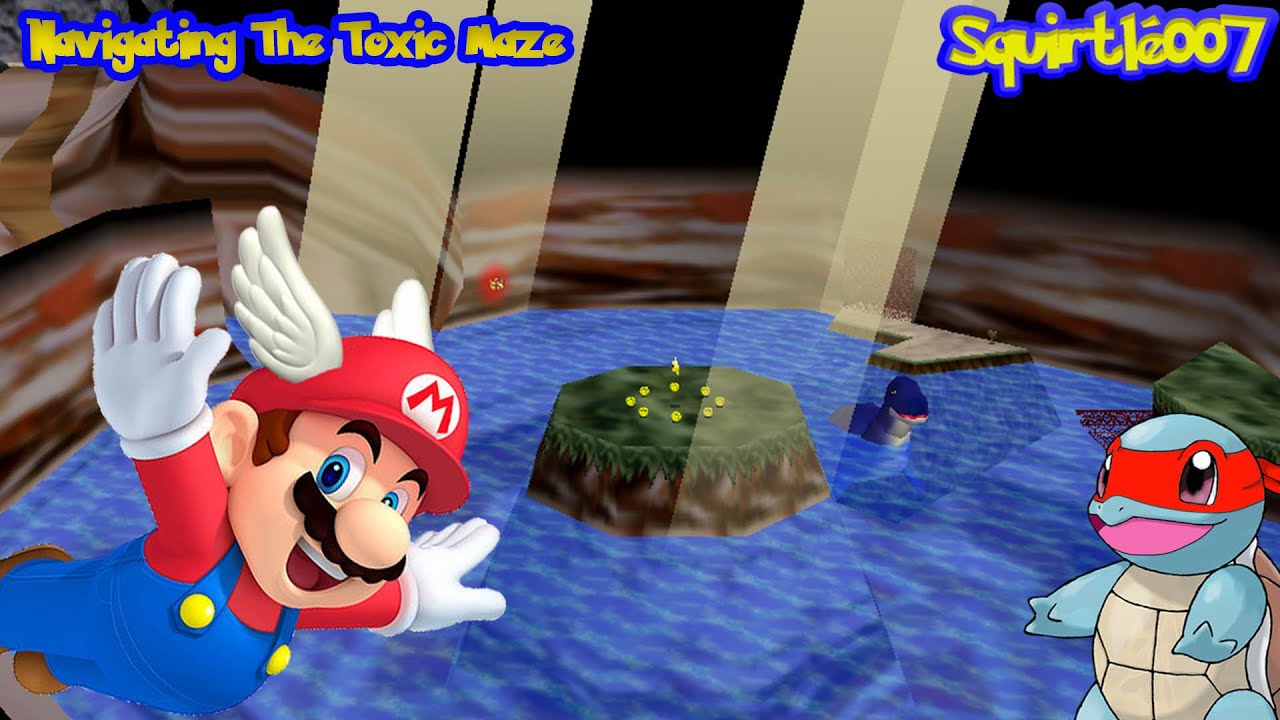 04 NAVIGATING THE TOXIC MAZE HAZY MAZE CAVE SUPER MARIO 64 - YouTube