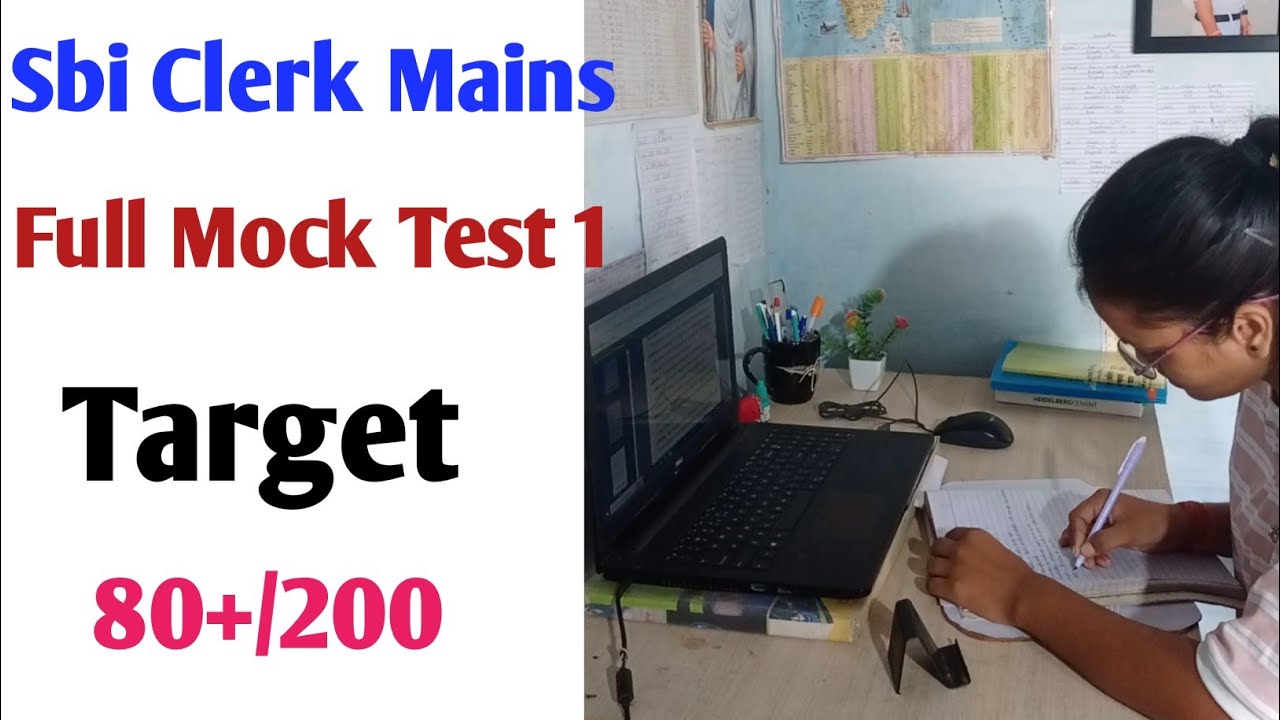 Sbi Clerk Mains Full Mock Test 1 | Target Bank Exam | Bank Aspirant | # ...