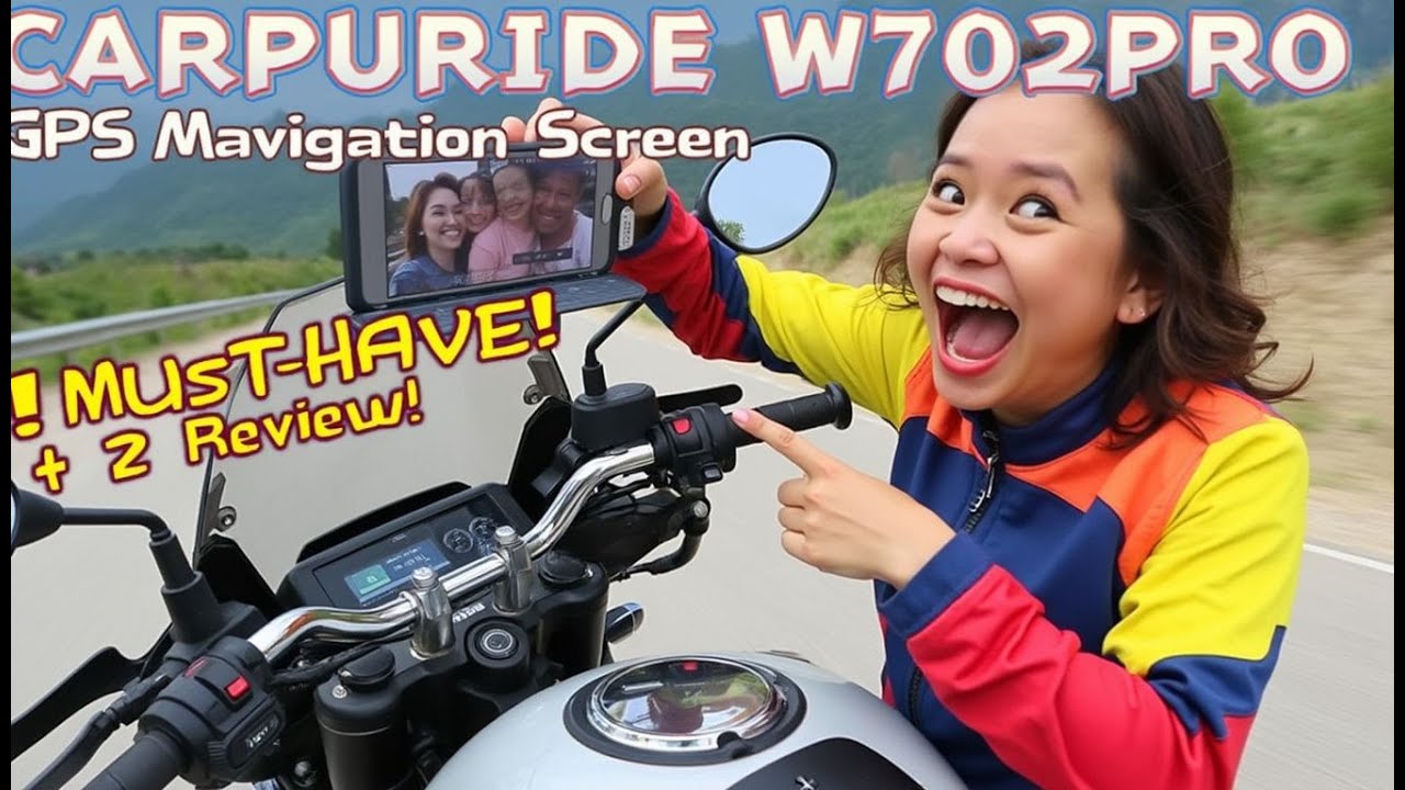 Carpuride W702PRO Review: Top 7” Waterproof GPS for Motorcycles - YouTube