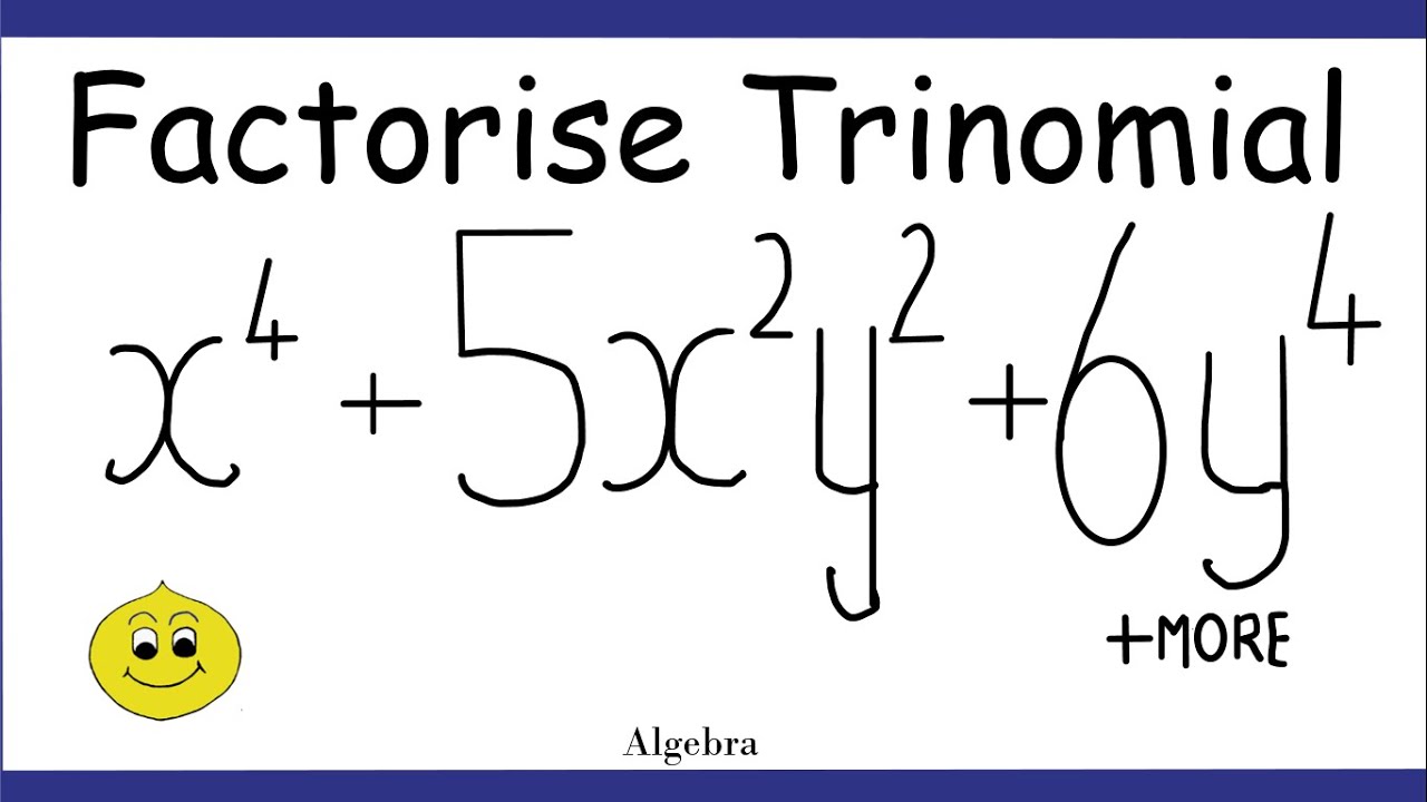3 Type 3 Factorisation Trinomial Youtube