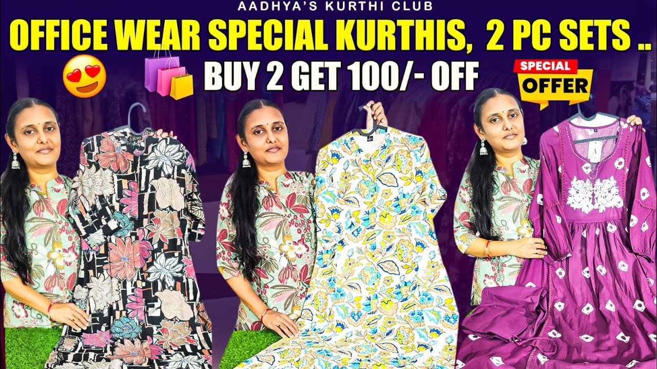 ||Beautiful kurthis in affordable ranges||..Aline kurthis, 2 pc sets ...