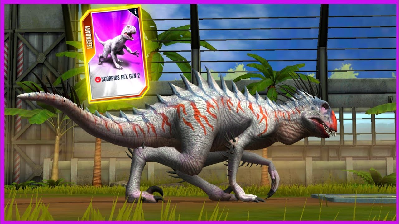 SCORPIOS REX GEN 2 MAX LEVEL 40 | JURASSIC WORLD THE GAME EPS 54 - YouTube