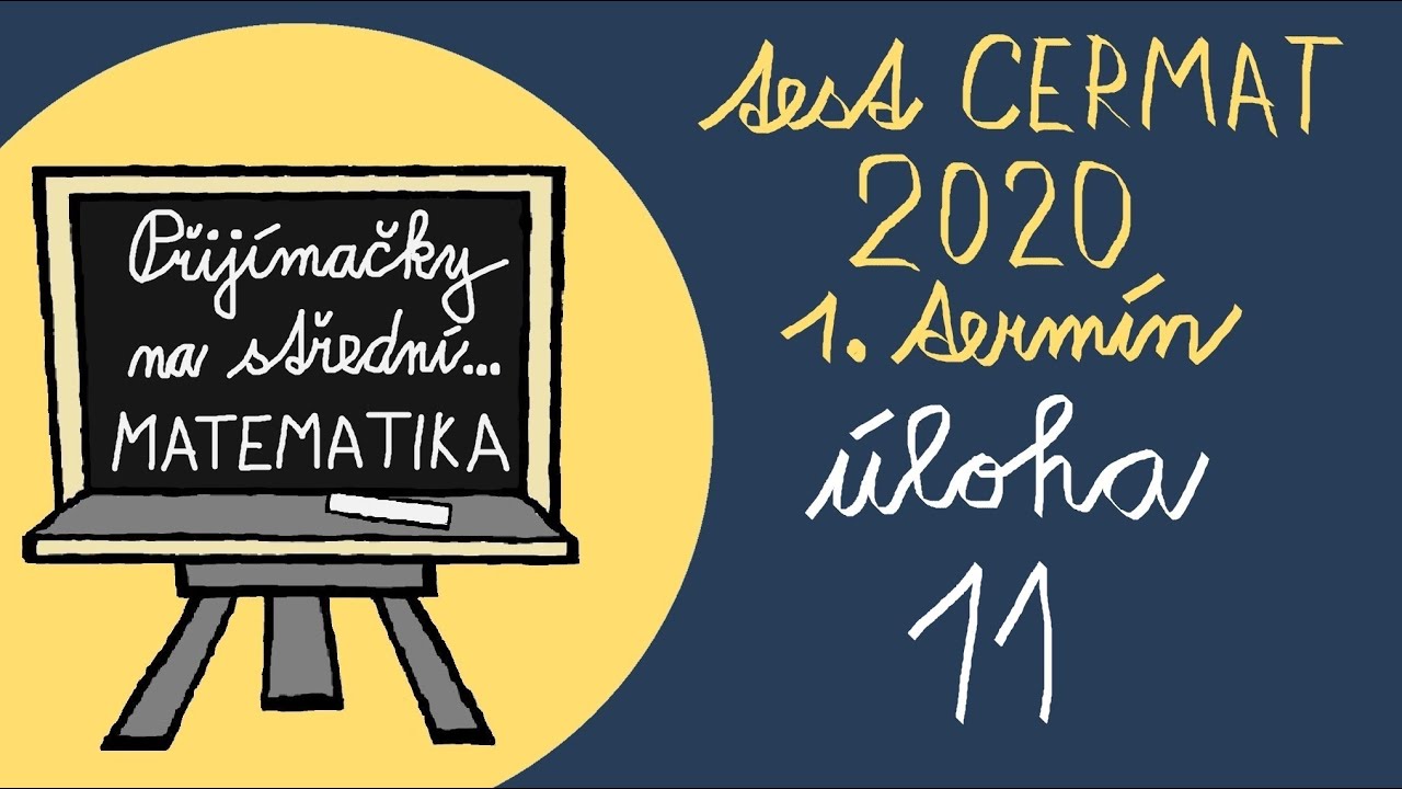 CERMAT test 2020 1. termín úloha 11 - YouTube