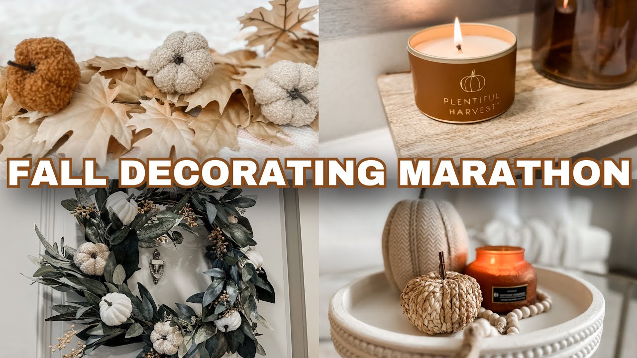 NEW 2023 FALL DECORATE WITH ME // EASY FALL DECOR IDEAS // DECORATING ...