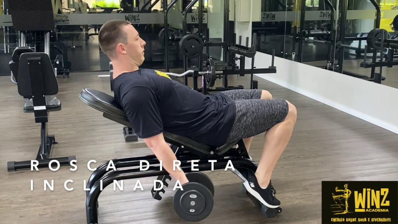 ROSCA SIMULTÂNEA NO BANCO INCLINADO - YouTube