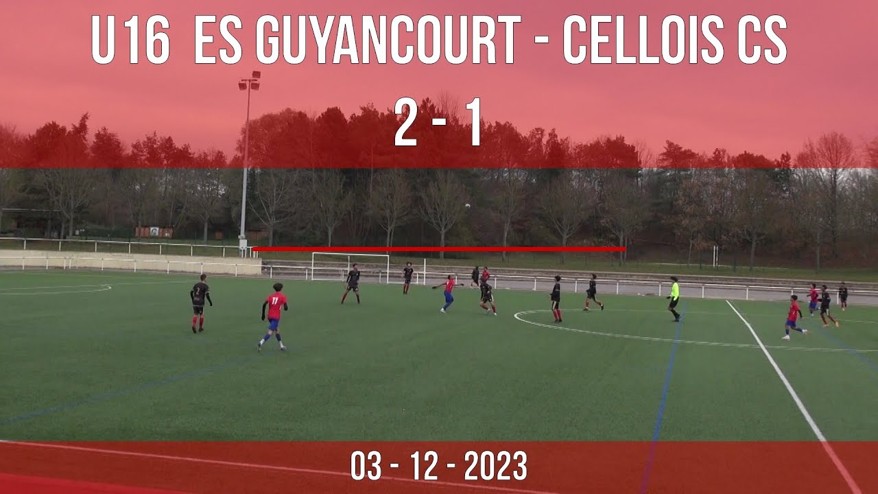 20231203 U16 ESG 2 - 1 CELLOIS CS - YouTube