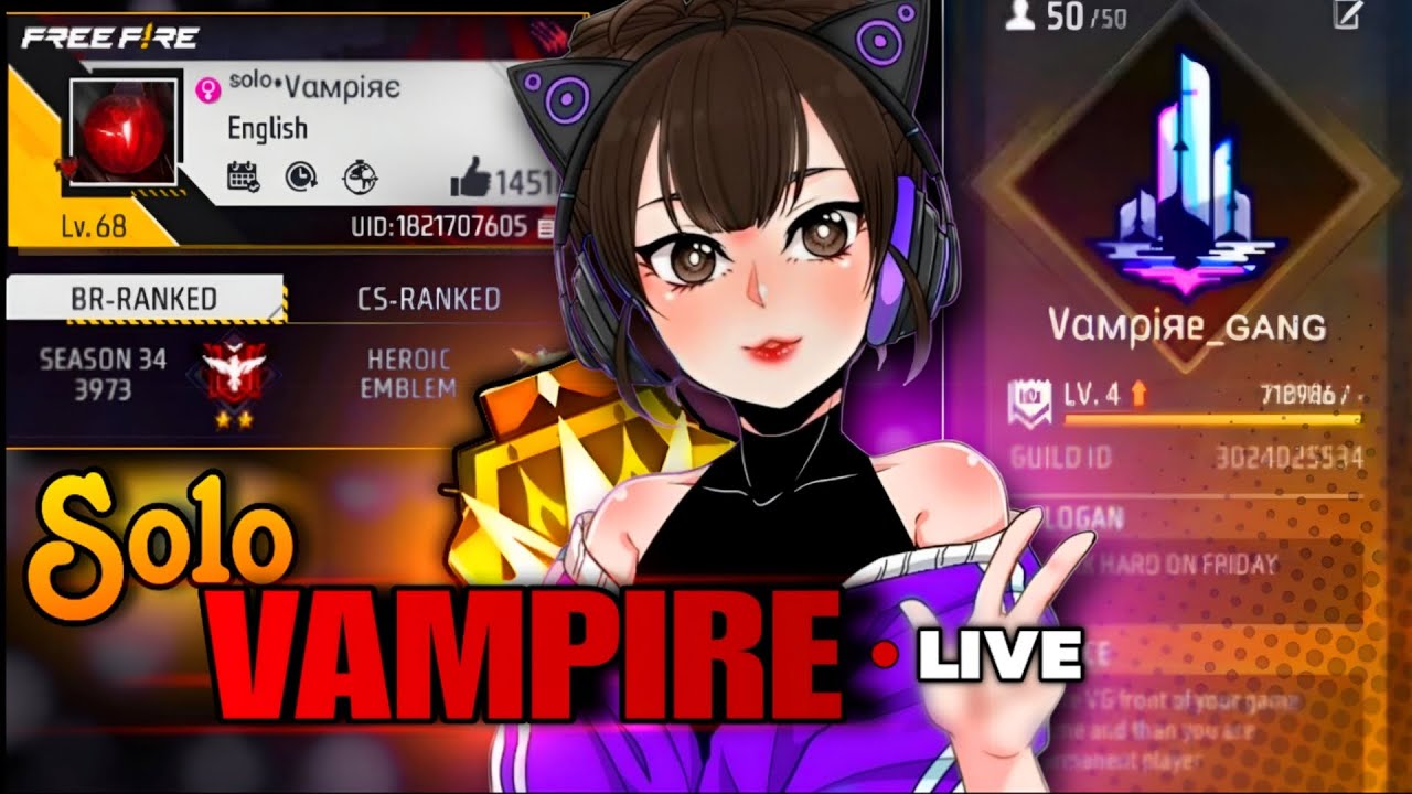 FF QUEEN IS BACK😎 ‍🔥 ||FREE FIRE LIVE CUSTOM GAMEPLAY||GUILD TEST 1 VS ...