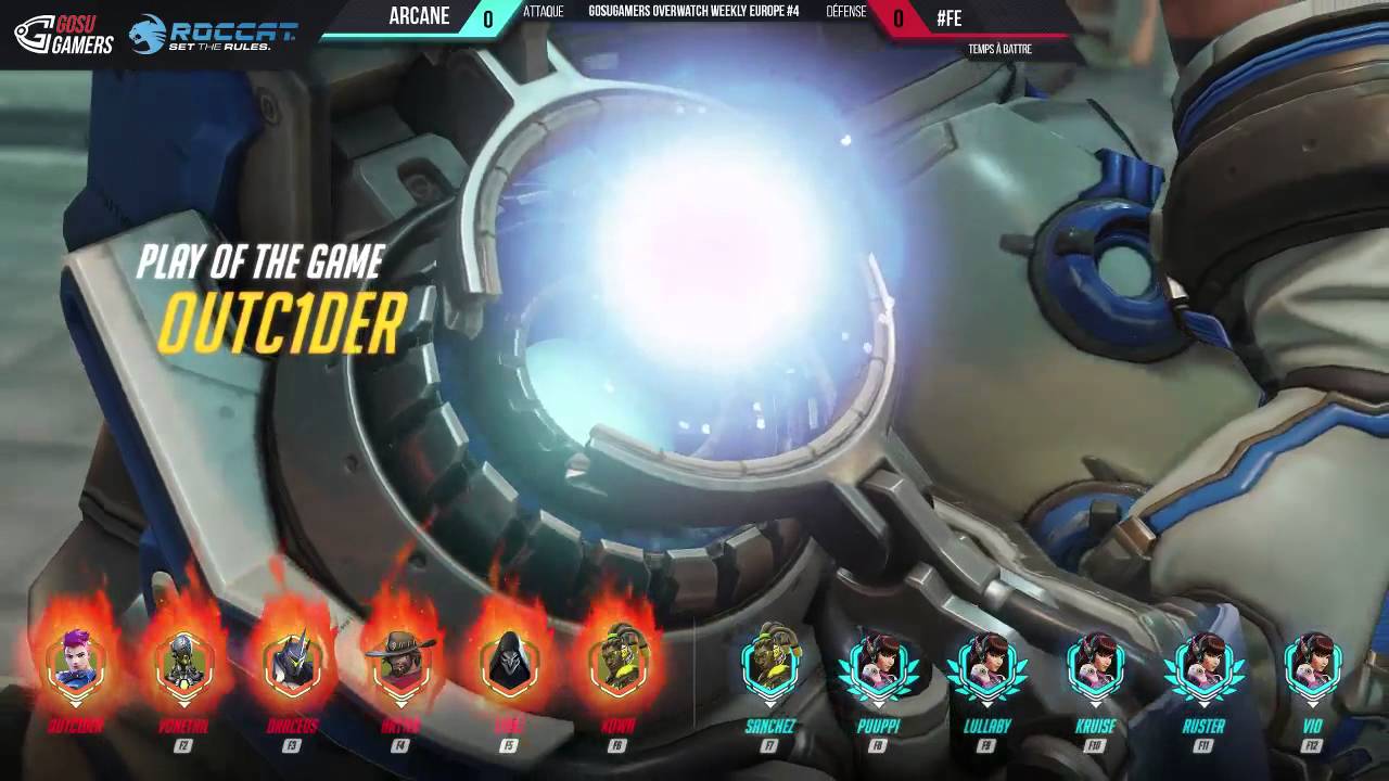 ARCANE vs #FE GOSUGAMERS OVERWATCH WEEKLY EUROPE #4 [FR] - YouTube