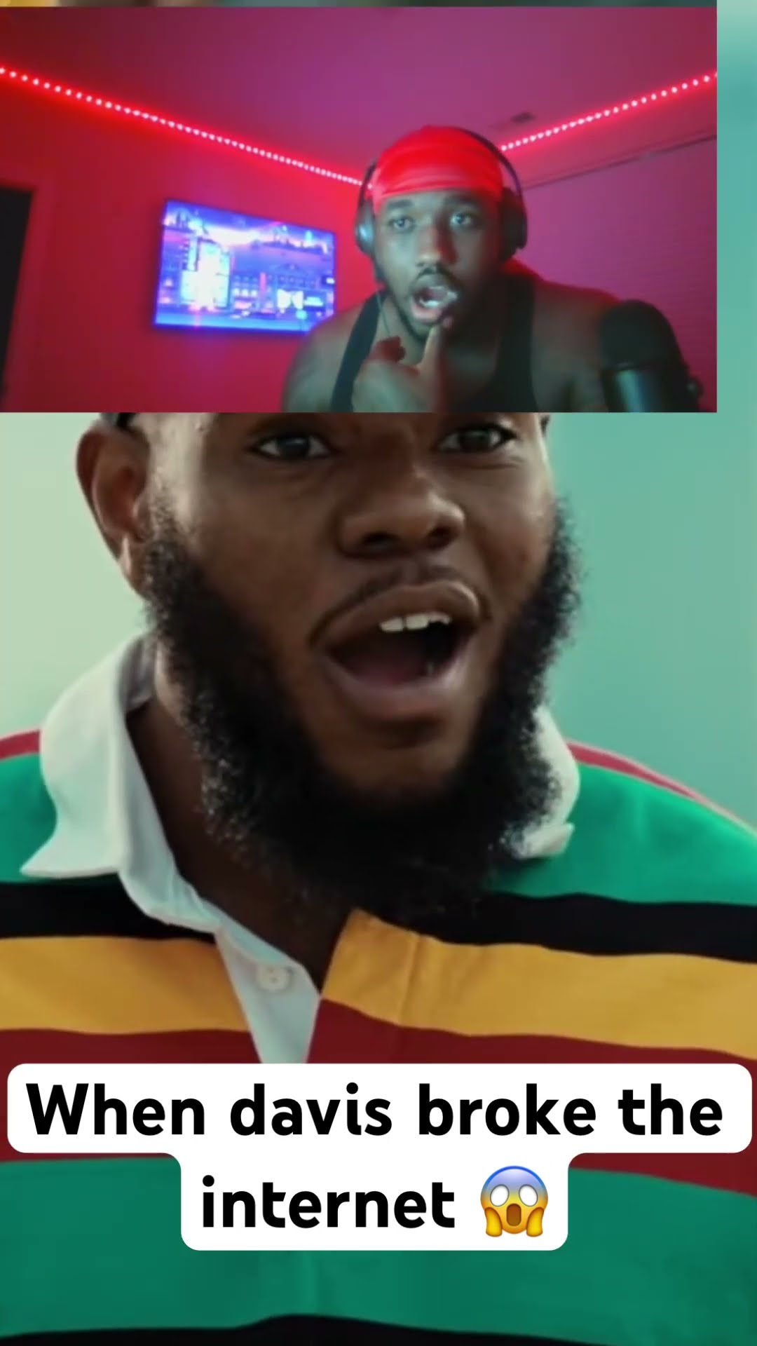 DAVIS!!!!!!!!!! 😱 #fypシ゚viral #amp #reaction #streamer - YouTube